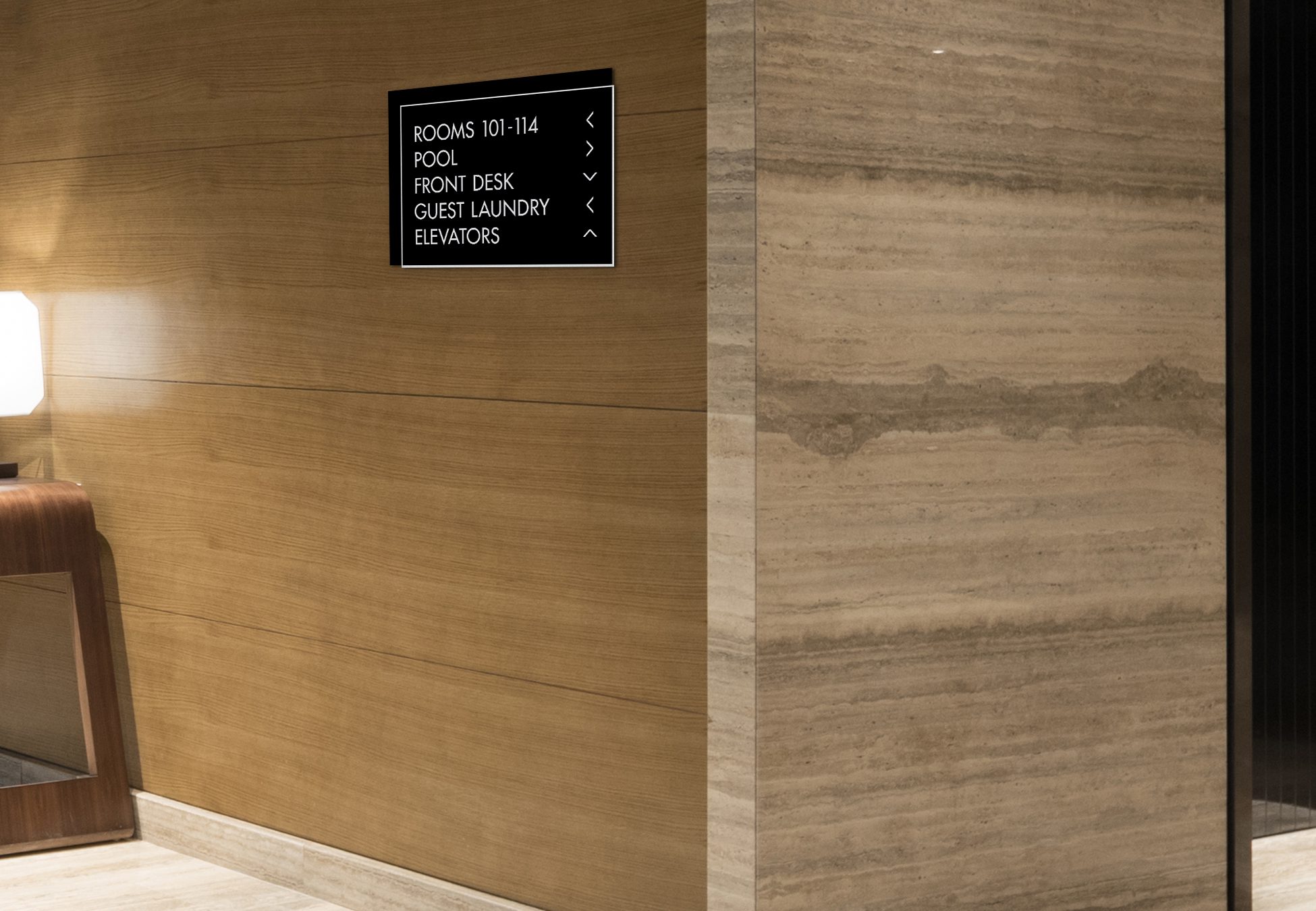 ADA Compliant Signs | High Color Contrast for Hotel Accessibility